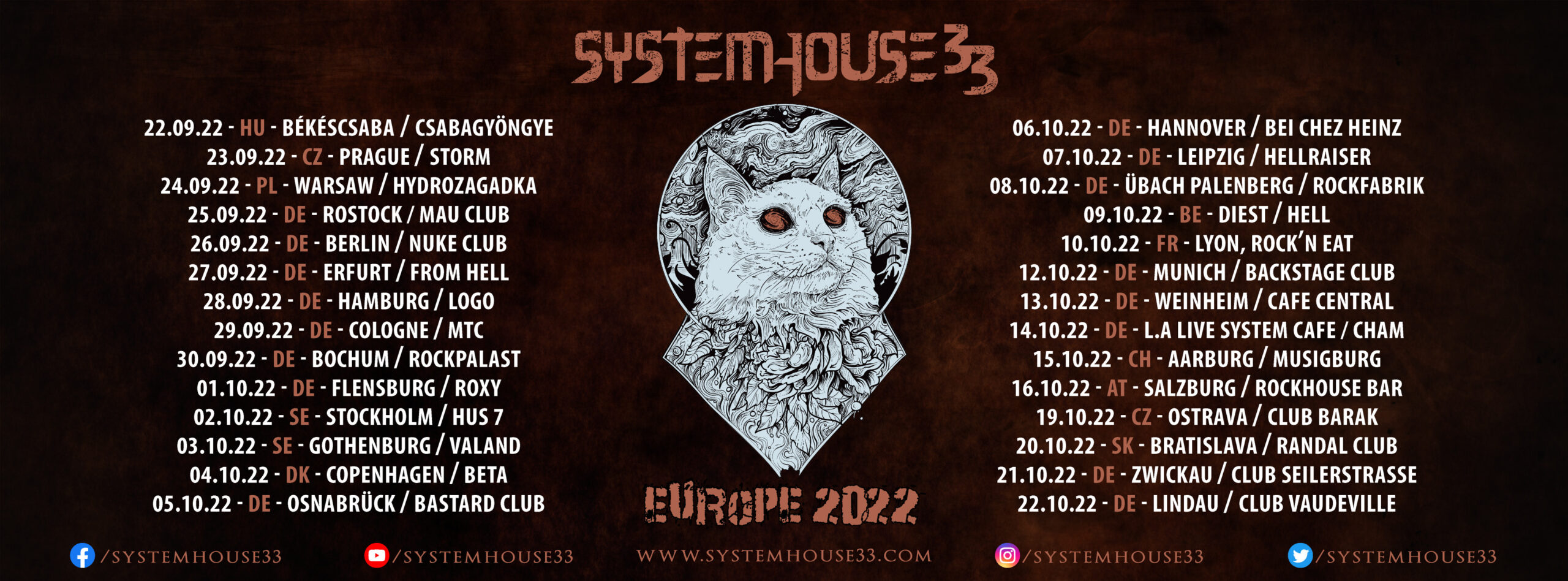 SystemHouse33 Fall Europe 2022 Tour Begins - Systemhouse33